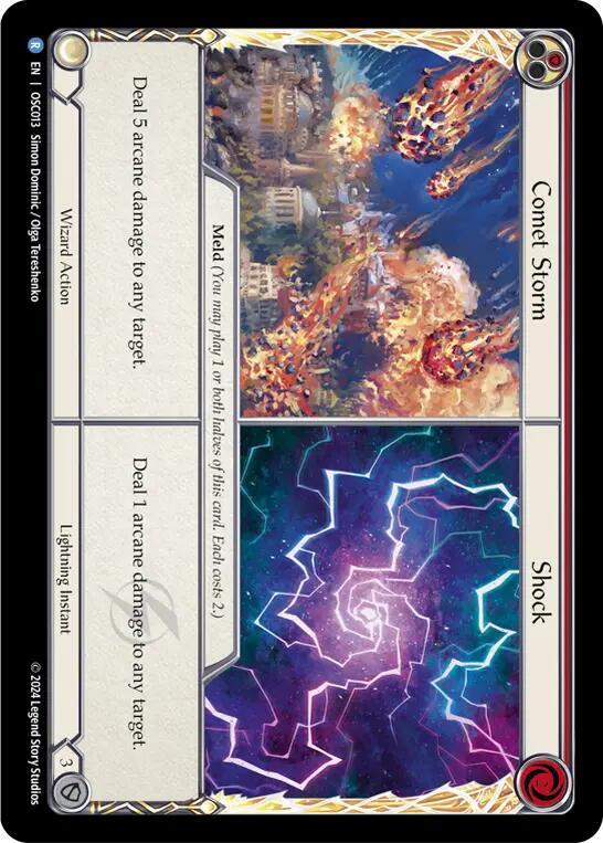 Comet Storm // Shock - Blitz Deck: Rosetta - Oscilio - Flesh and Blood ...