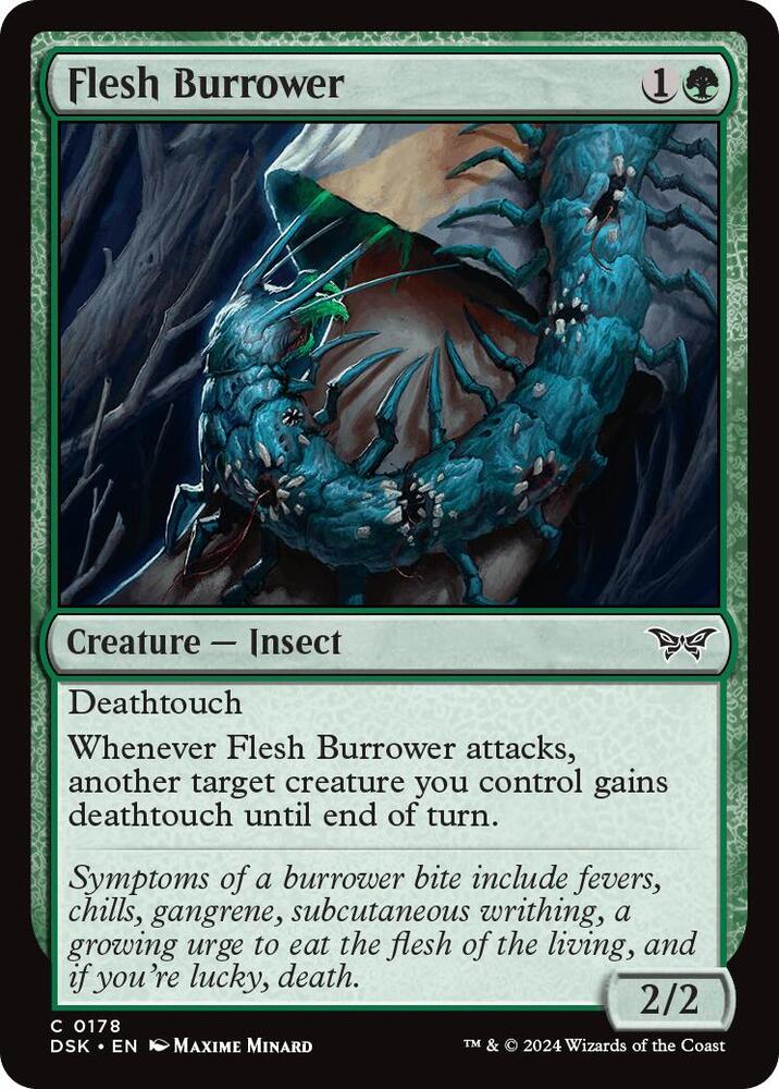 Flesh Burrower - Duskmourn: House of Horror - Magic: The Gathering ...