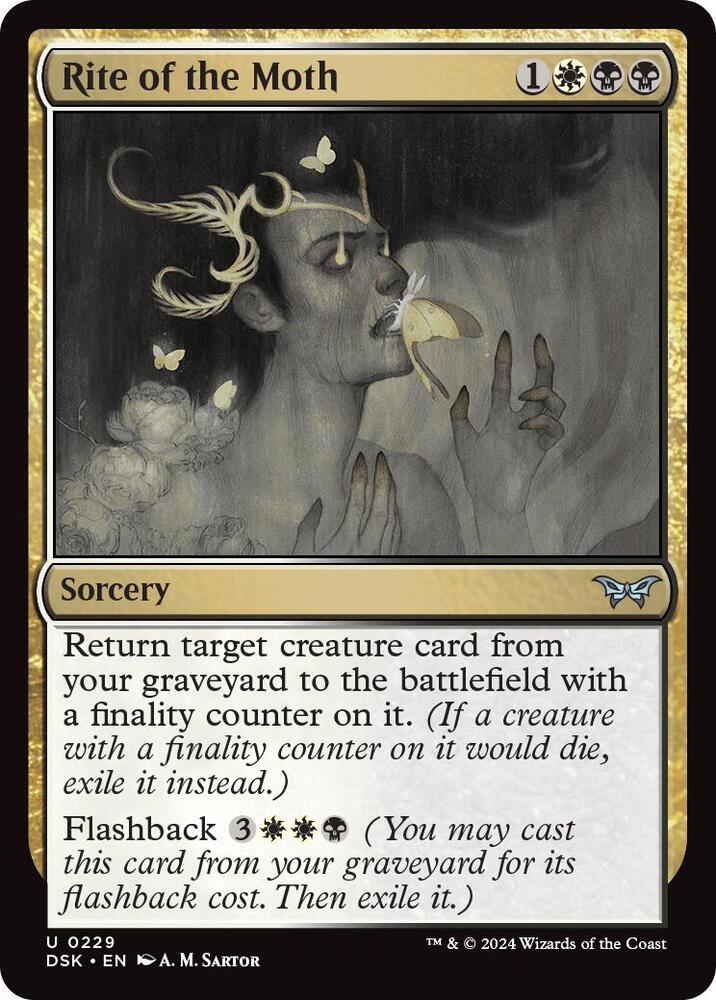 Rite of the Moth - Duskmourn: House of Horror - Magic: The Gathering - TCGplayer.com