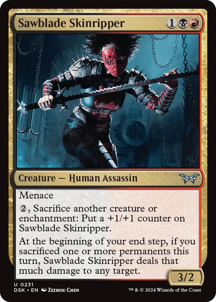Sawblade Skinripper - Duskmourn: House of Horror - Magic: The Gathering ...