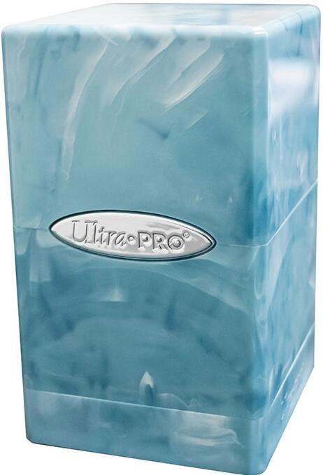 Marble Satin Tower - Light Blue and White - Ultra Pro Deck Boxes - Deck ...