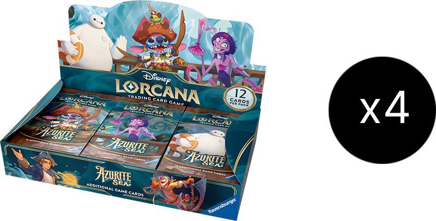 Disney Lorcana: Azurite Sea Booster Box Case - Azurite Sea - Disney ...