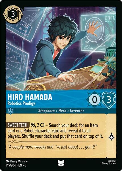 Hiro Hamada - Robotics Prodigy - Azurite Sea - Disney Lorcana