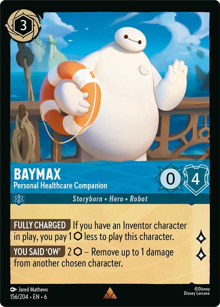 Baymax - Personal Healthcare Companion - Azurite Sea - Disney Lorcana ...