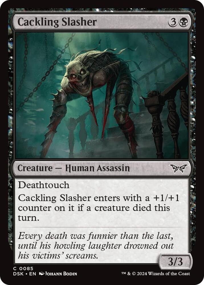 Cackling Slasher - Duskmourn: House of Horror - Magic: The Gathering ...