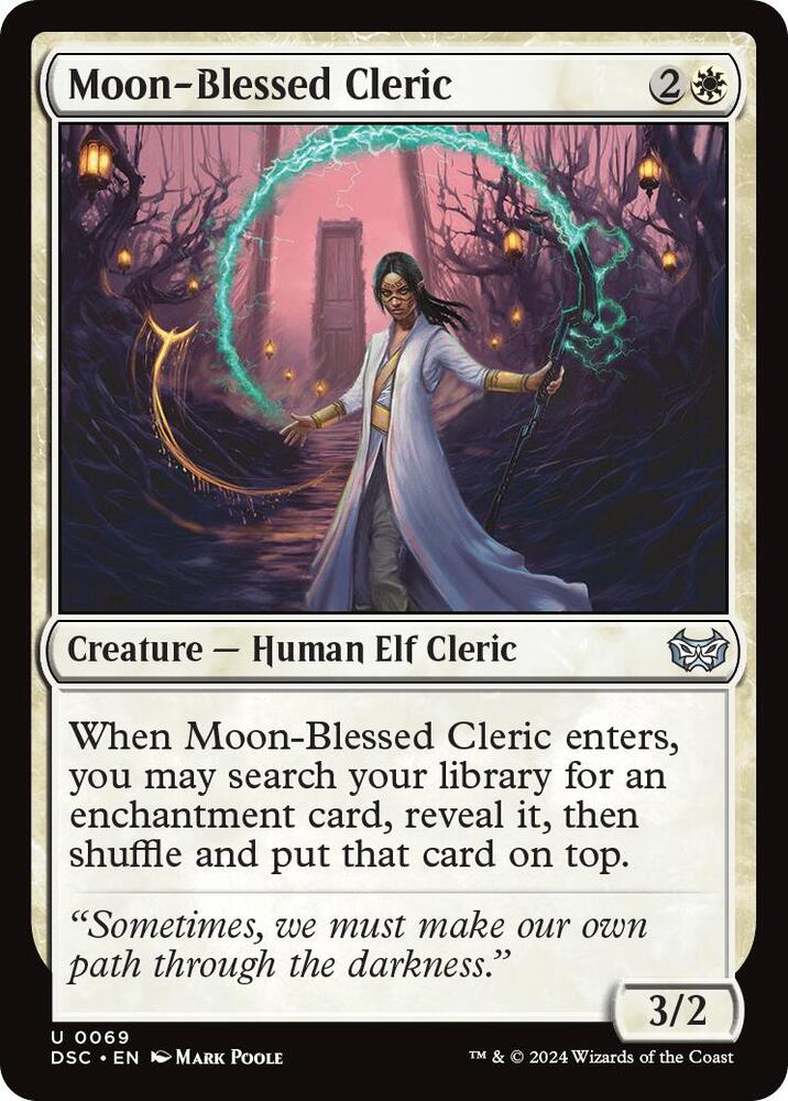 Moon-Blessed Cleric - Commander: Duskmourn: House of Horror - Magic ...