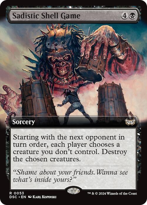 Sadistic Shell Game (Extended Art) - Commander: Duskmourn: House of ...