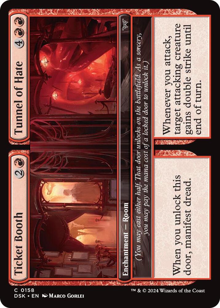 Ticket Booth // Tunnel of Hate - Duskmourn: House of Horror - Magic: The Gathering - TCGplayer.com