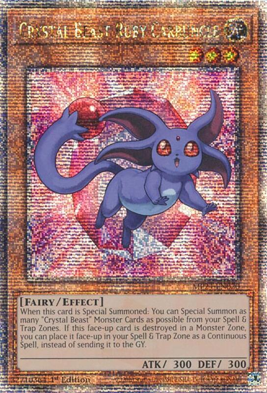 Crystal Beast Ruby Carbuncle (Quarter Century Secret Rare) - 25th ...