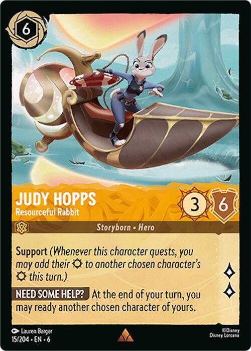 Judy Hopps - Resourceful Rabbit - Azurite Sea - Disney Lorcana ...
