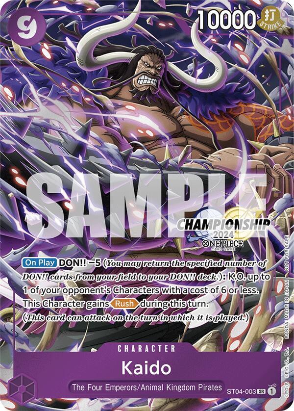 Kaido (CS 2024 Celebration Pack) - One Piece Promotion Cards - One ...