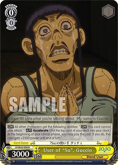 User of "Su", Guccio - JoJo's Bizarre Adventure: Stone Ocean Premium ...