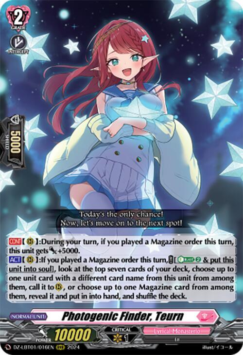 Photogenic Finder, Teurn - DZ-LBT01: Lyrical Monasterio Sparkling Stars! - Cardfight Vanguard