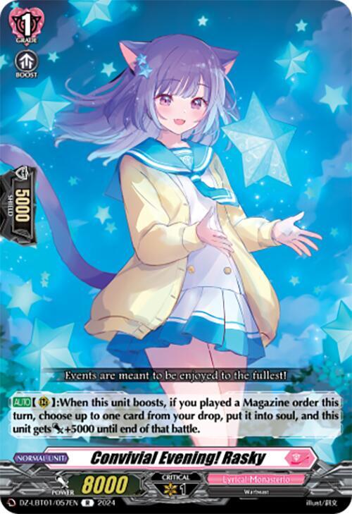 Convivial Evening! Rasky - DZ-LBT01: Lyrical Monasterio Sparkling Stars! - Cardfight Vanguard