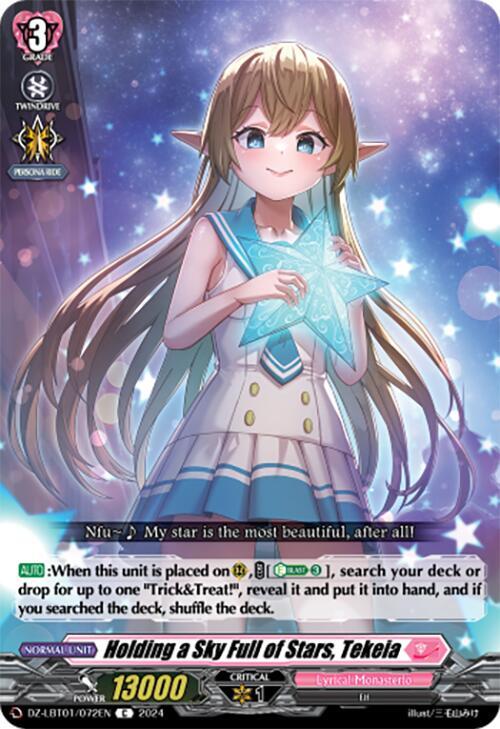 Holding a Sky Full of Stars, Tekeia - DZ-LBT01: Lyrical Monasterio Sparkling Stars! - Cardfight ...
