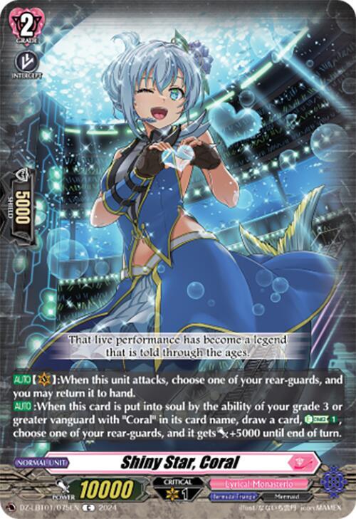Shiny Star, Coral - DZ-LBT01: Lyrical Monasterio Sparkling Stars! - Cardfight Vanguard ...