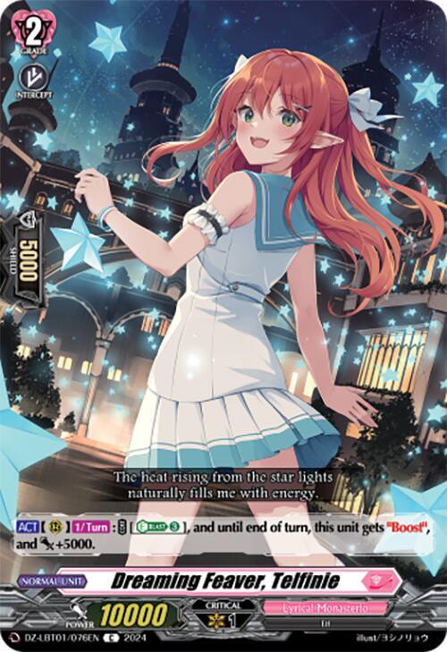 Dreaming Feaver, Telfinie - DZ-LBT01: Lyrical Monasterio Sparkling Stars! - Cardfight Vanguard