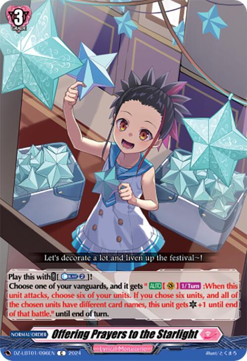 Offering Prayers to the Starlight - DZ-LBT01: Lyrical Monasterio Sparkling Stars! - Cardfight ...