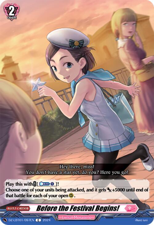 Before the Festival Begins! - DZ-LBT01: Lyrical Monasterio Sparkling Stars! - Cardfight Vanguard