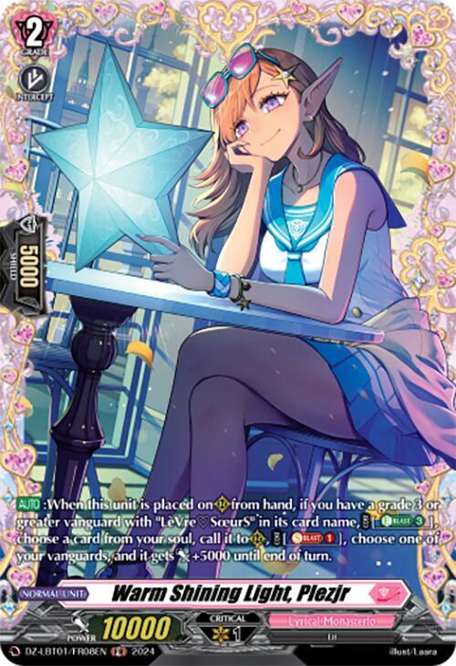 Warm Shining Light, Plezjr (FR) - DZ-LBT01: Lyrical Monasterio Sparkling Stars! - Cardfight ...