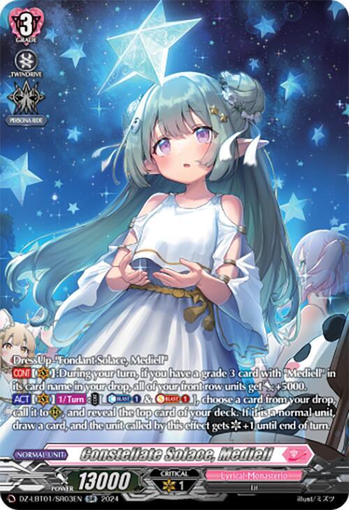 Constellate Solace, Mediell (SR) - DZ-LBT01: Lyrical Monasterio Sparkling Stars! - Cardfight ...