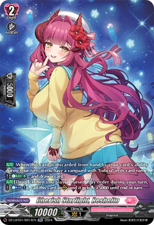 Cherish Starlight, Reshelto (SR) - DZ-LBT01: Lyrical Monasterio Sparkling Stars! - Cardfight ...