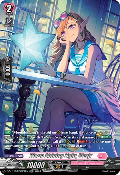 Warm Shining Light, Plezjr (SR) - DZ-LBT01: Lyrical Monasterio Sparkling Stars! - Cardfight ...