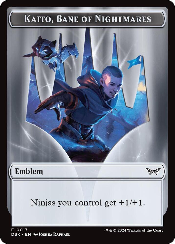 Emblem - Kaito, Bane of Nightmares - Duskmourn: House of Horror - Magic ...