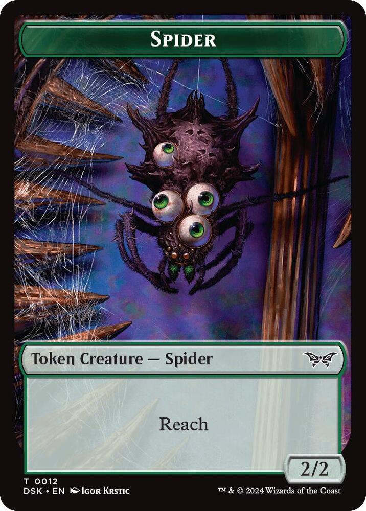 Spider Token - Duskmourn: House of Horror - Magic: The Gathering ...