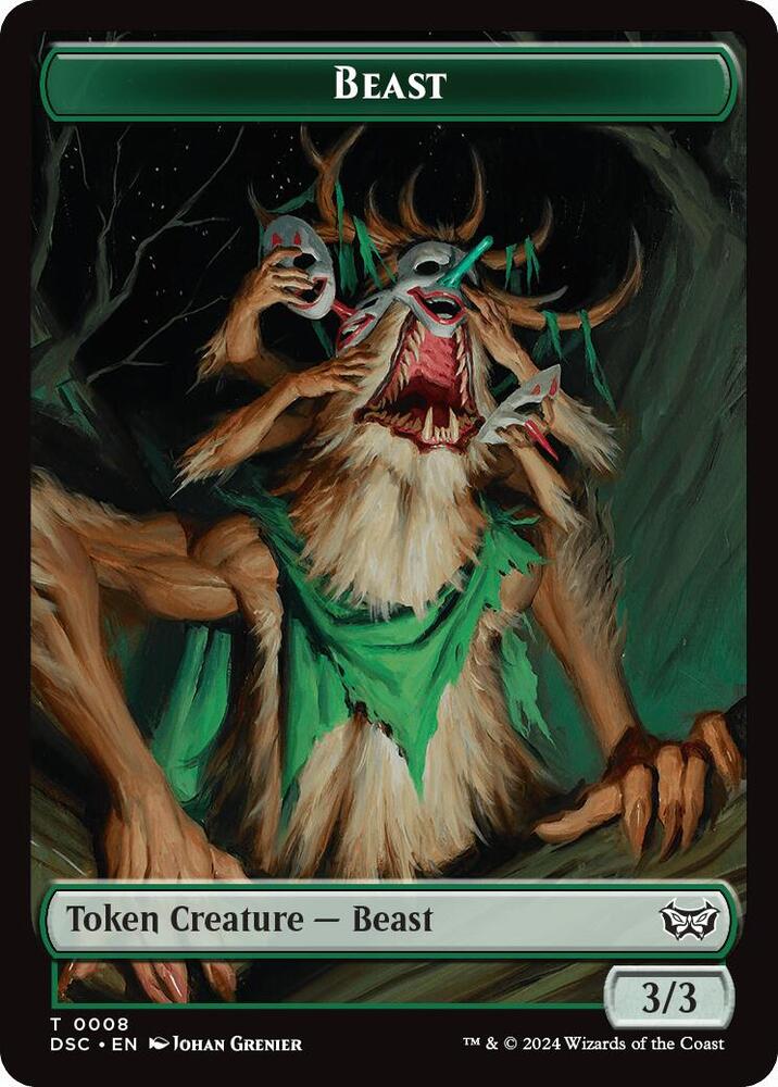 Beast // Scarecrow Double-Sided Token - Commander: Duskmourn: House of ...