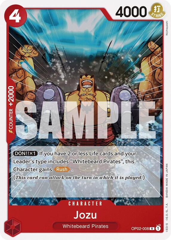 Jozu - Starter Deck 15: RED Edward.Newgate - One Piece Card Game ...
