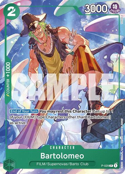 Bartolomeo - Starter Deck 16: GREEN Uta - One Piece Card Game ...