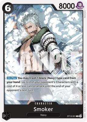 Smoker (ST19-001) - Starter Deck 19: BLACK Smoker - One Piece Card Game ...