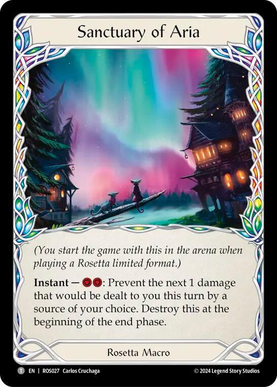 Sanctuary of Aria - Rosetta - Flesh and Blood TCG - TCGplayer.com