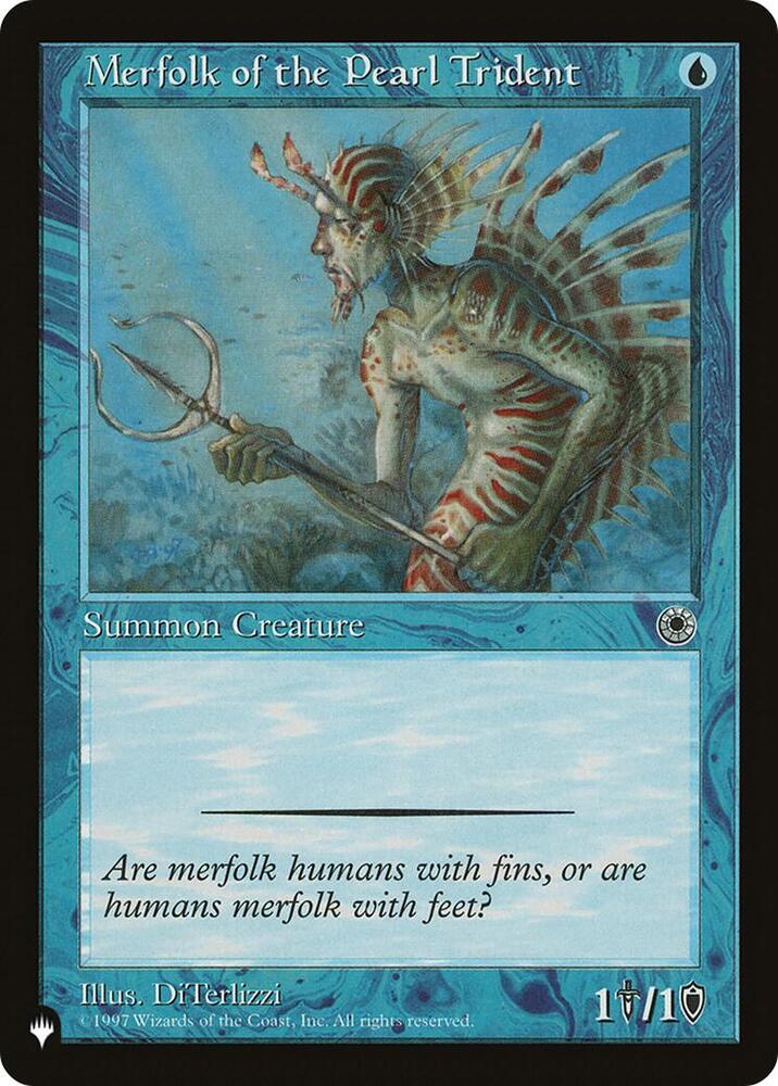 Merfolk of the Pearl Trident - The List Reprints - Magic: The Gathering ...