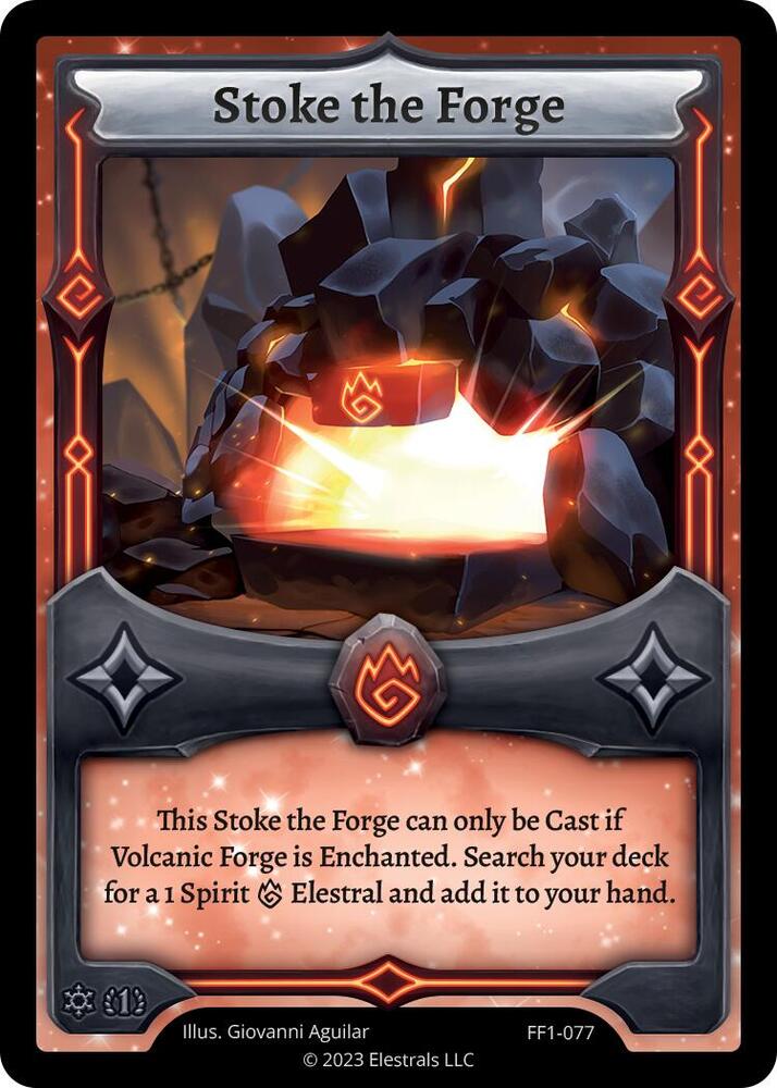 Stoke the Forge - Frostfall [First Edition] - Elestrals - TCGplayer.com