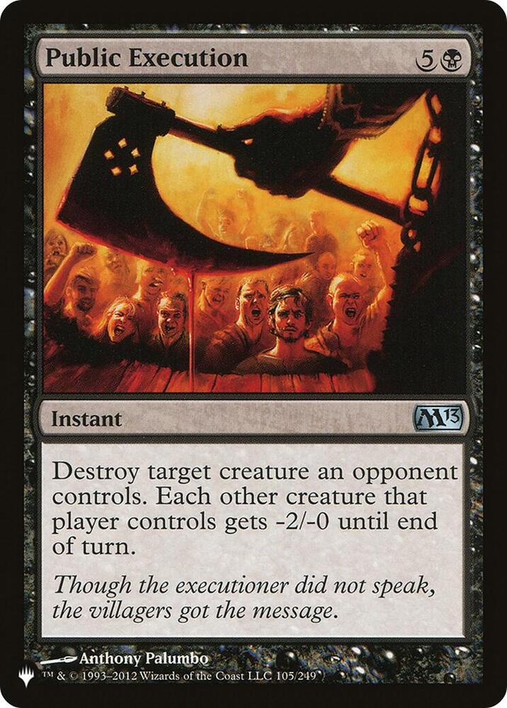 Public Execution - The List Reprints - Magic: The Gathering - TCGplayer.com