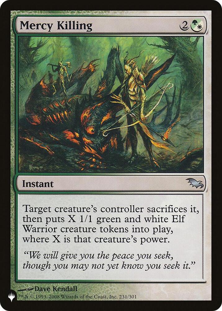 Mercy Killing - The List Reprints - Magic: The Gathering - TCGplayer.com