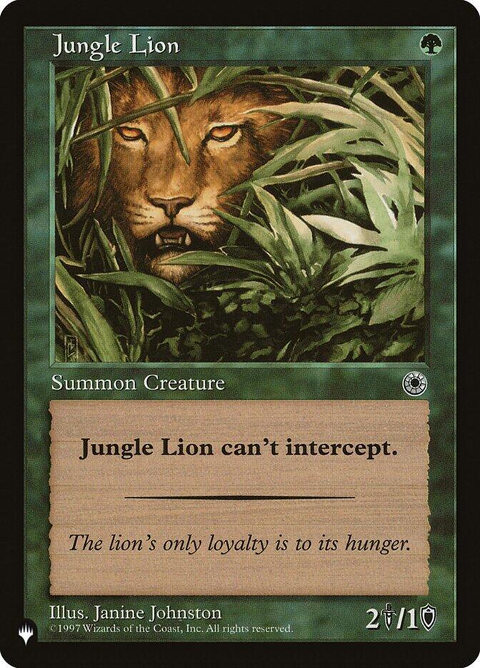 Jungle Lion - The List Reprints - Magic: The Gathering - TCGplayer.com