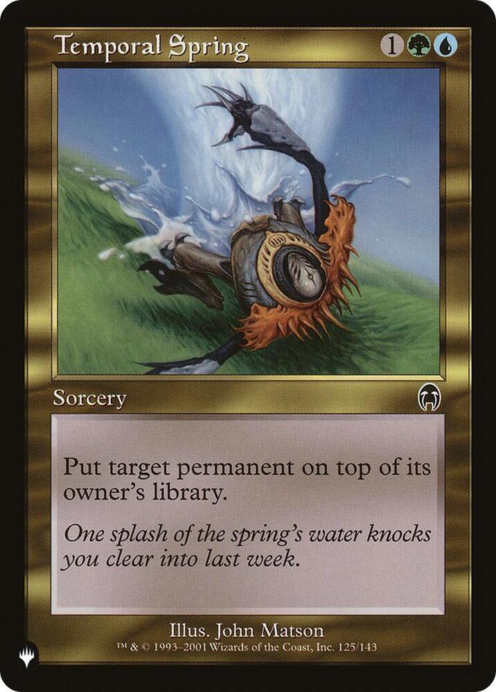Temporal Spring - The List Reprints - Magic: The Gathering - TCGplayer.com