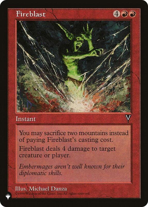 Fireblast - The List Reprints - Magic: The Gathering - TCGplayer.com