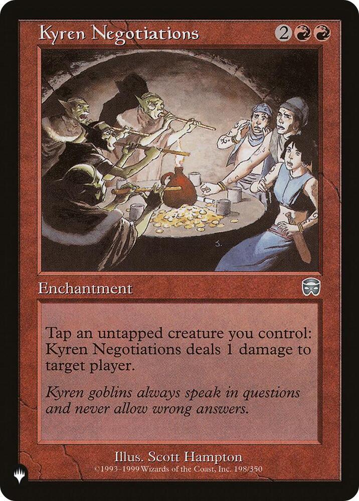 Kyren Negotiations - The List Reprints - Magic: The Gathering ...