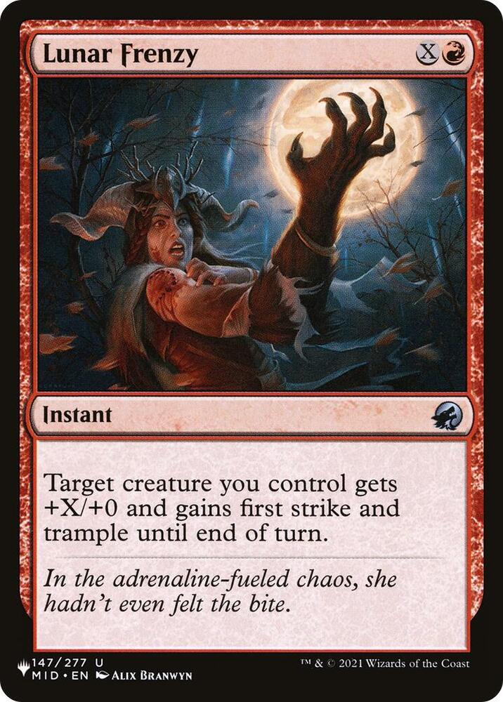Lunar Frenzy - The List Reprints - Magic: The Gathering - TCGplayer.com