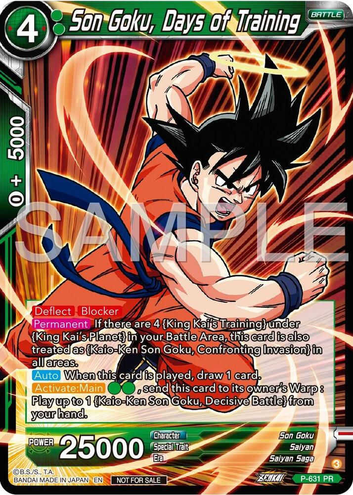 Son Goku, Days of Training (Zenkai Series Tournament Pack Vol.9 ...