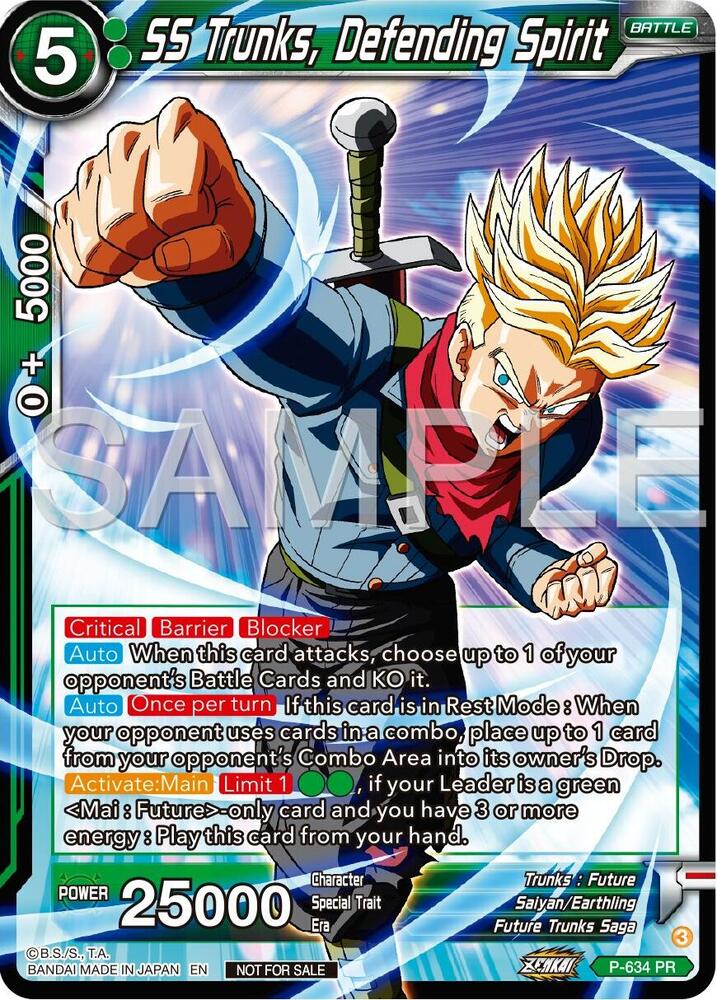 SS Trunks, Defending Spirit (Zenkai Series Tournament Pack Vol.9 ...