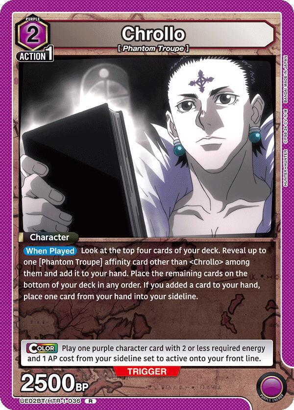 Chrollo (036) - UE02BT: HUNTER X HUNTER - Union Arena - TCGplayer.com