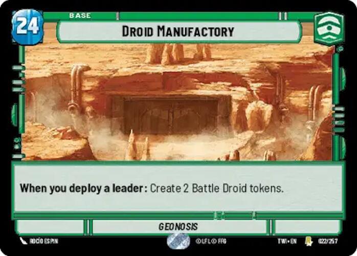 Droid Manufactory - Twilight of the Republic - Star Wars: Unlimited ...