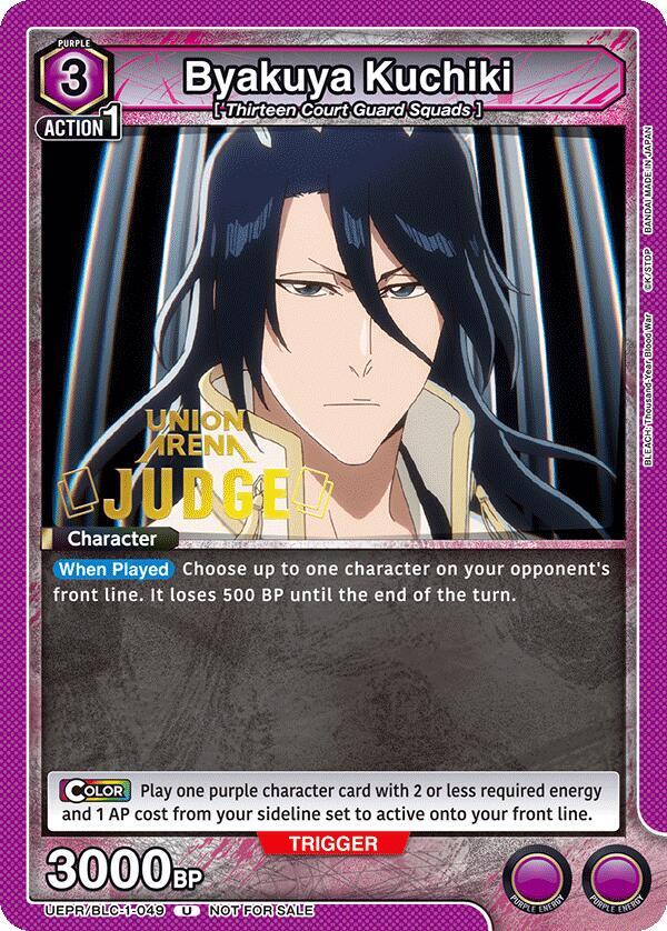 Byakuya Kuchiki (049) (Judge Pack) - Union Arena Promotion Cards ...