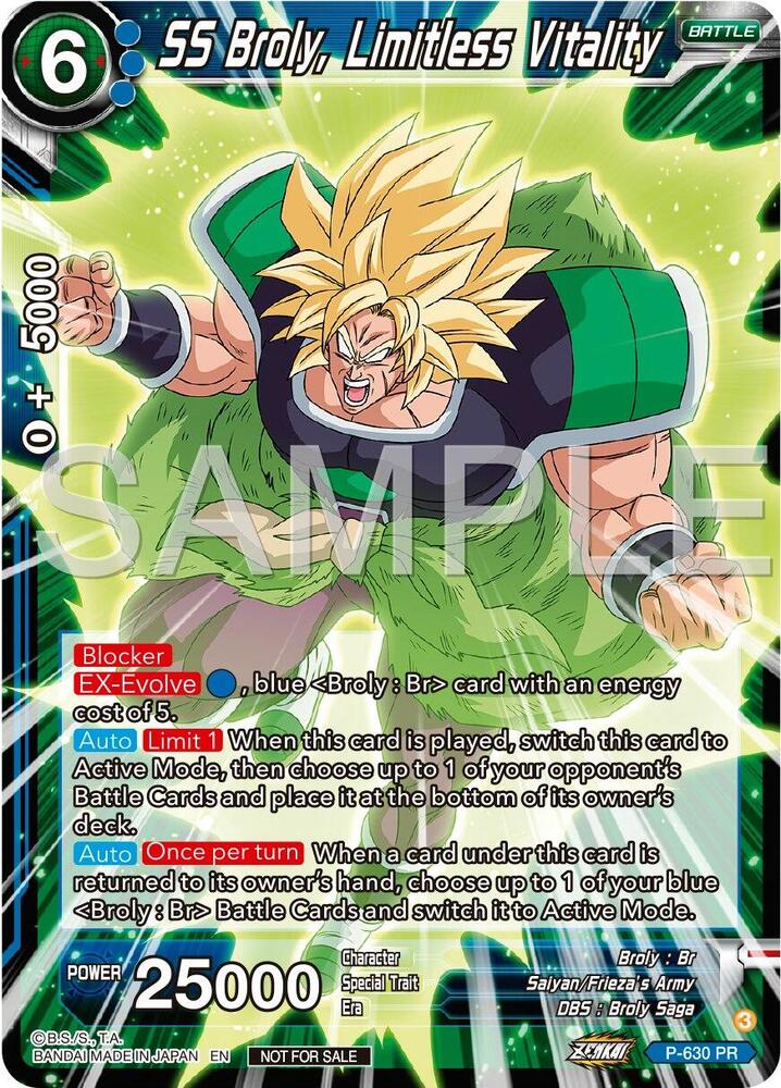 SS Broly, Limitless Vitality (Zenkai Series Tournament Pack Vol.9 ...