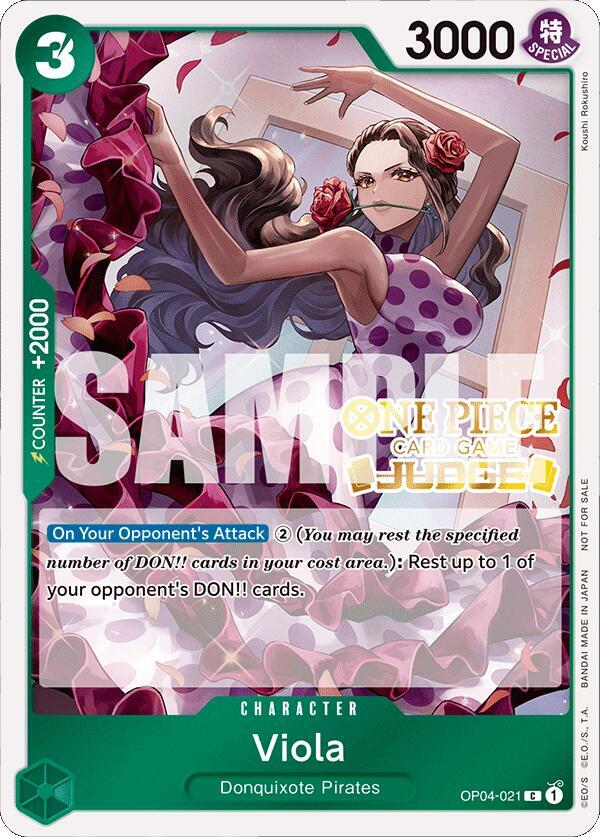 Viola (Judge Pack Vol. 4) - One Piece Promotion Cards - One Piece Card ...